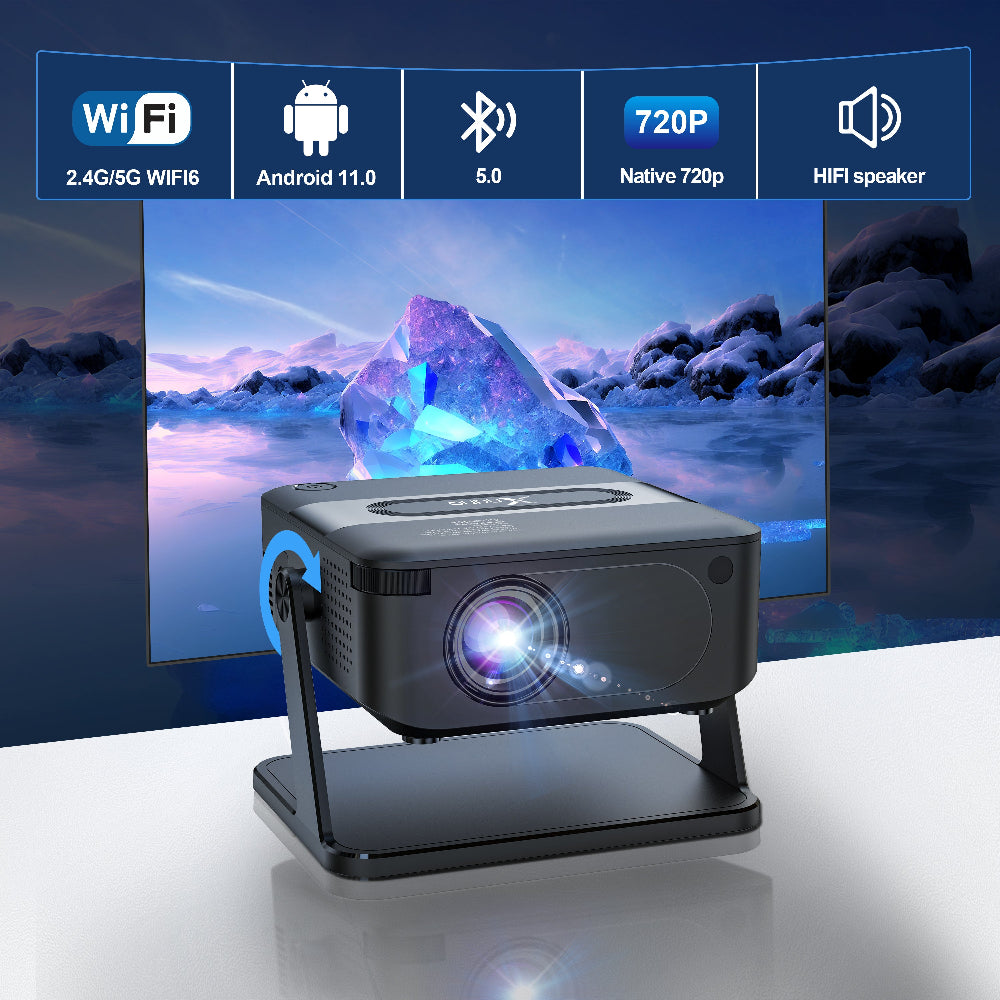 HA109 mini Projector with wifi and bluetooth smart projector – XNANO ...